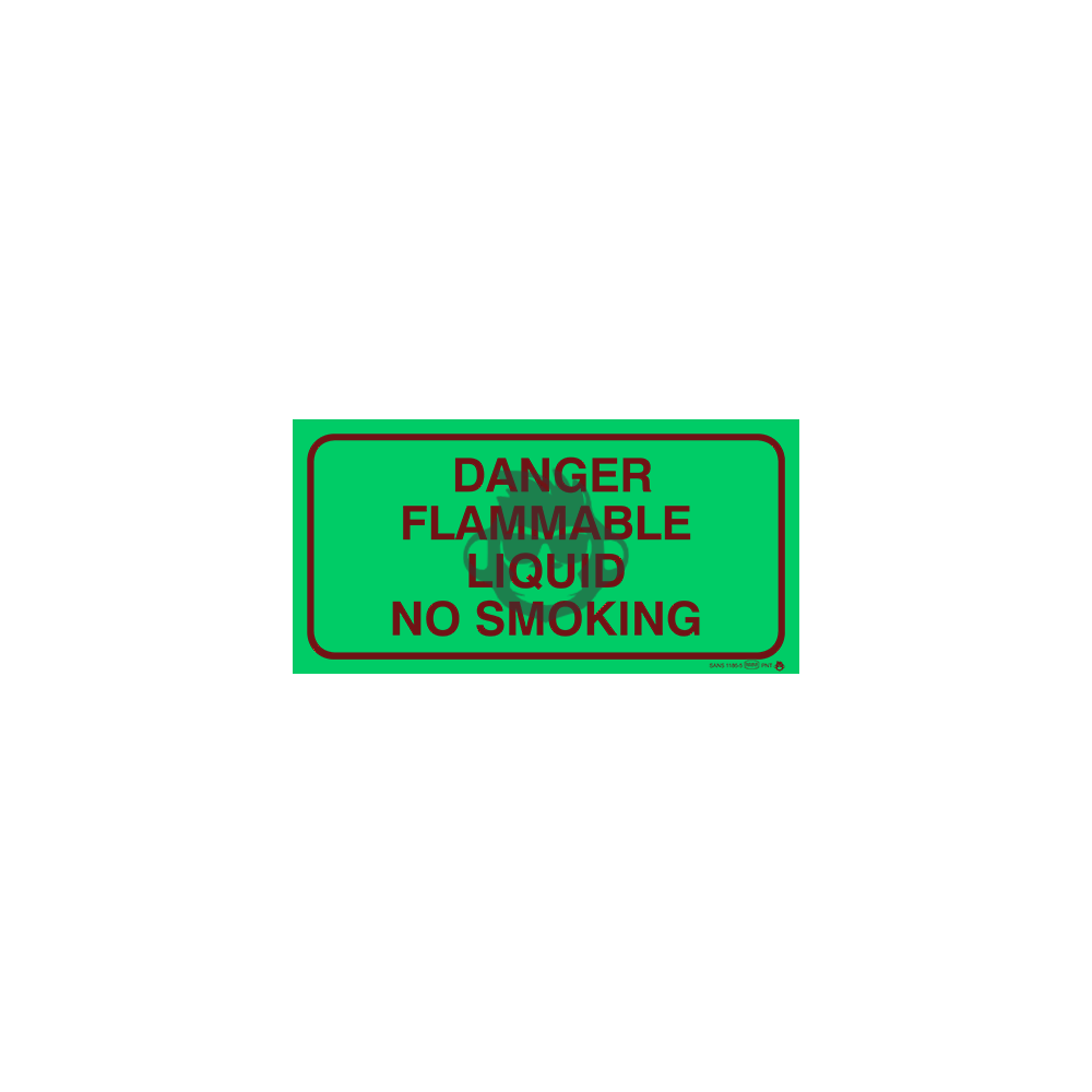 F46 – Danger Flammable Liquids No Smoking SABS sign – Printantics home ...