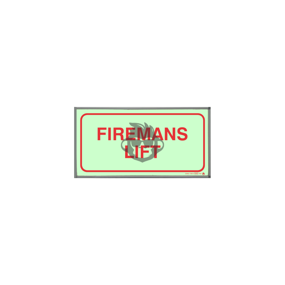 F47 – Fireman’s Lift SABS sign – Printantics home of Andy and the team